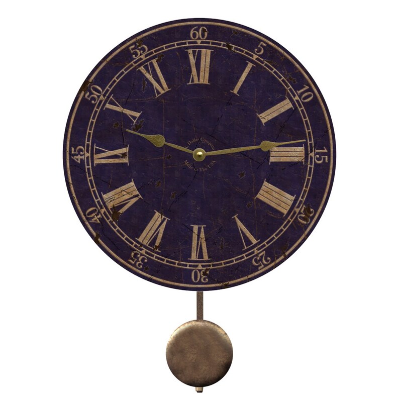 Blue Wall Clock - Etsy