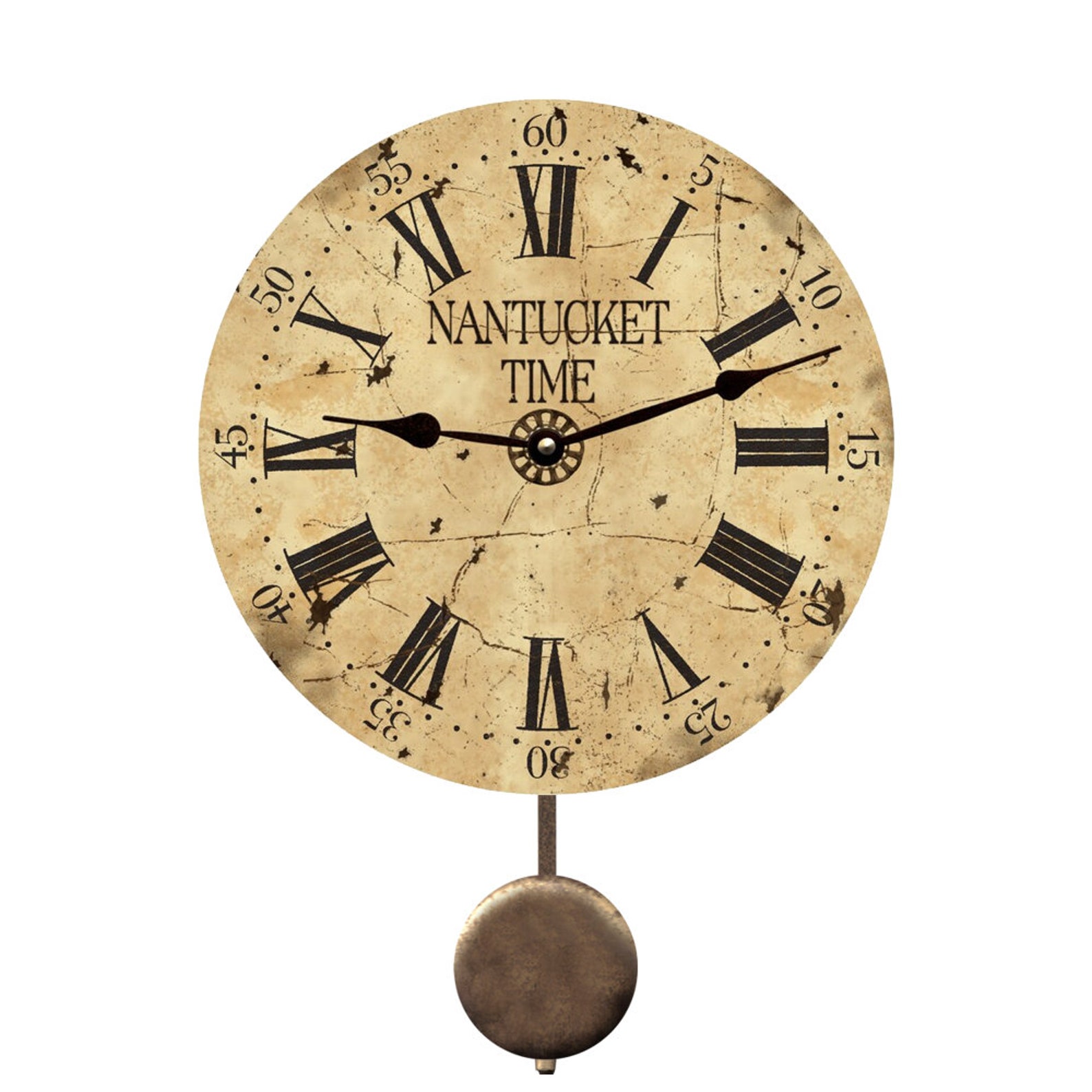 Nantucket Time Clock Nantucket Island Wall Clock - Etsy