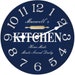 Blue Kitchen Clock- Personalized Clock - Etsy