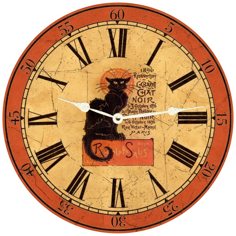 Cat Clock - Etsy