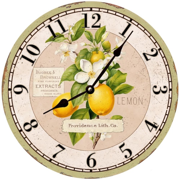 Lemons Wall Clocks - Etsy