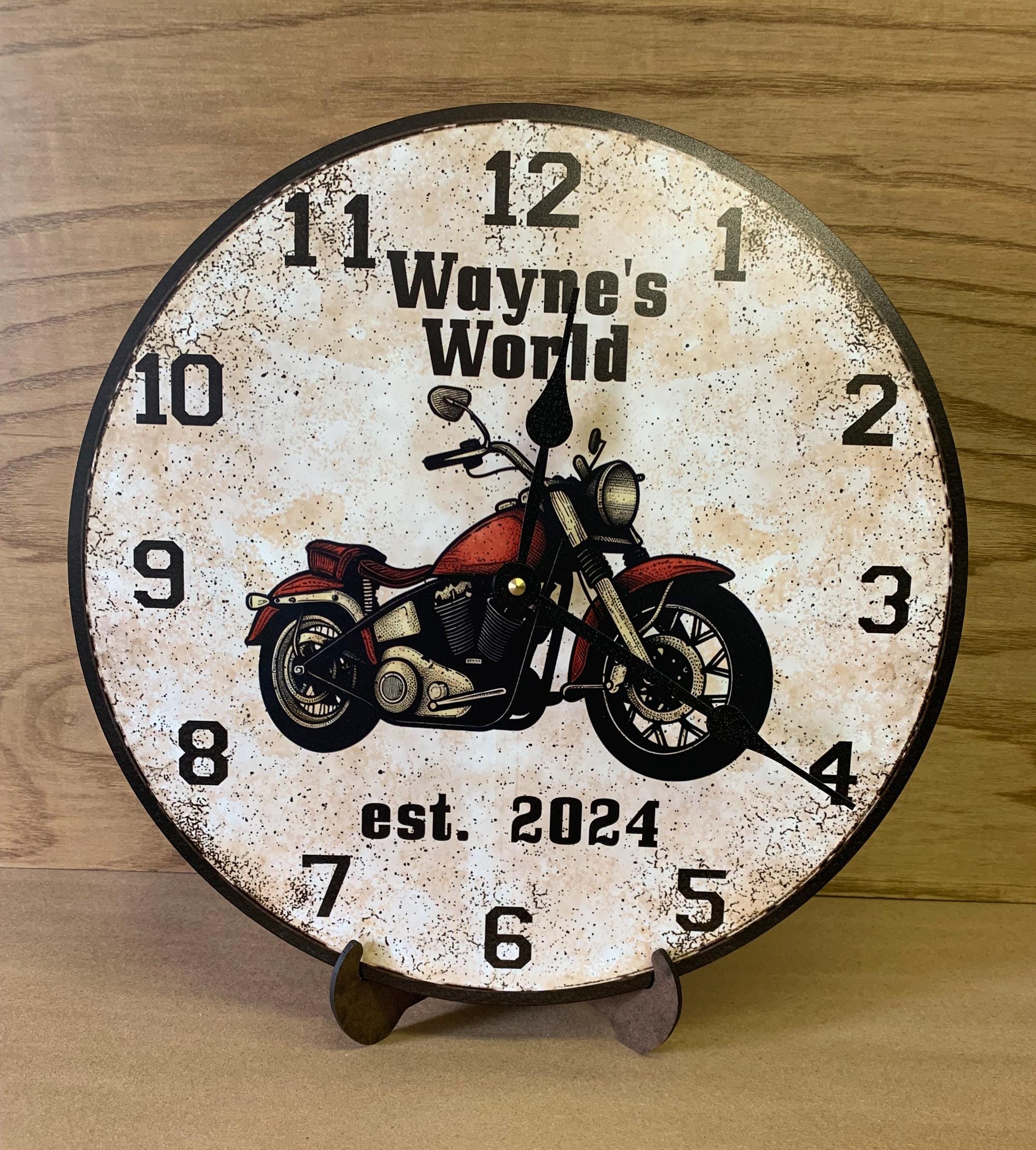 Personalized Motorcycle Wall Clock - Etsy