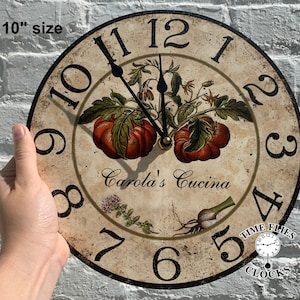 Personalized Italian Kitchen Clock - Etsy