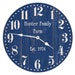 Personalized Blue Clock Rustic Blue Clock - Etsy
