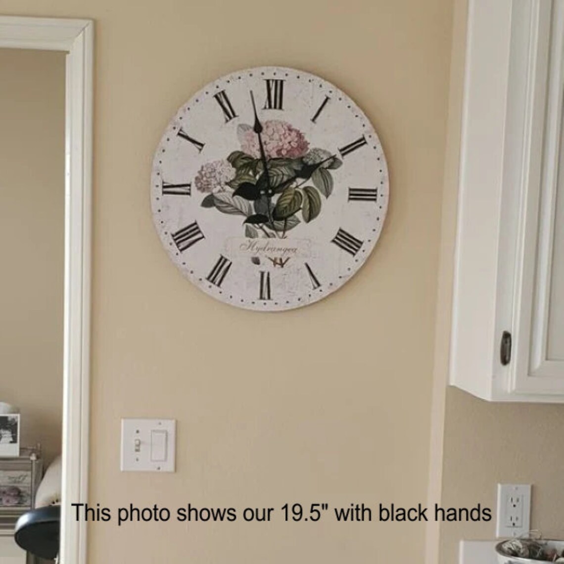 Hydrangea Clock - Etsy