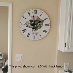 Hydrangea Clock - Etsy