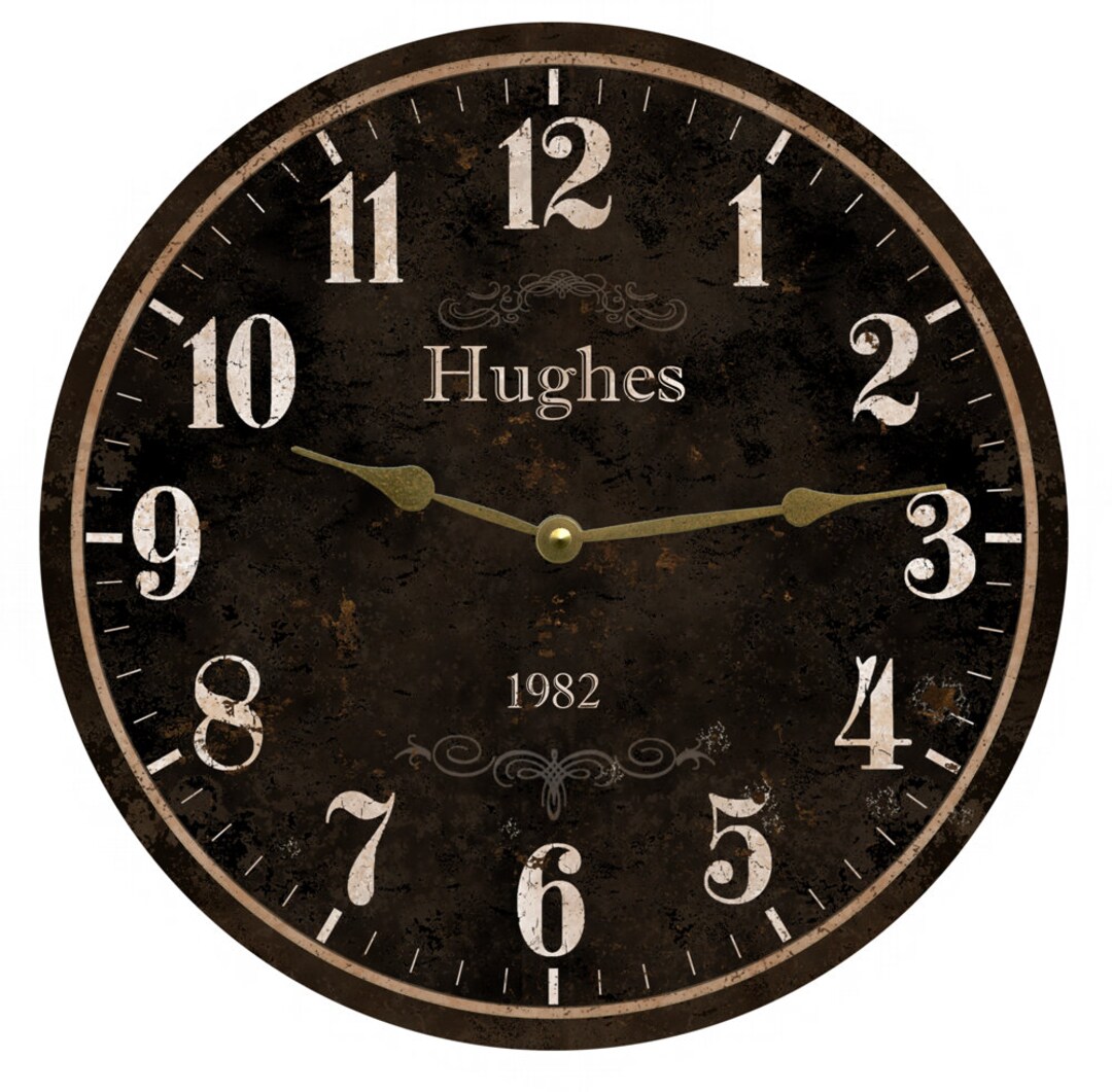 Family Name Clock. Personalized Family Name Clock - Etsy