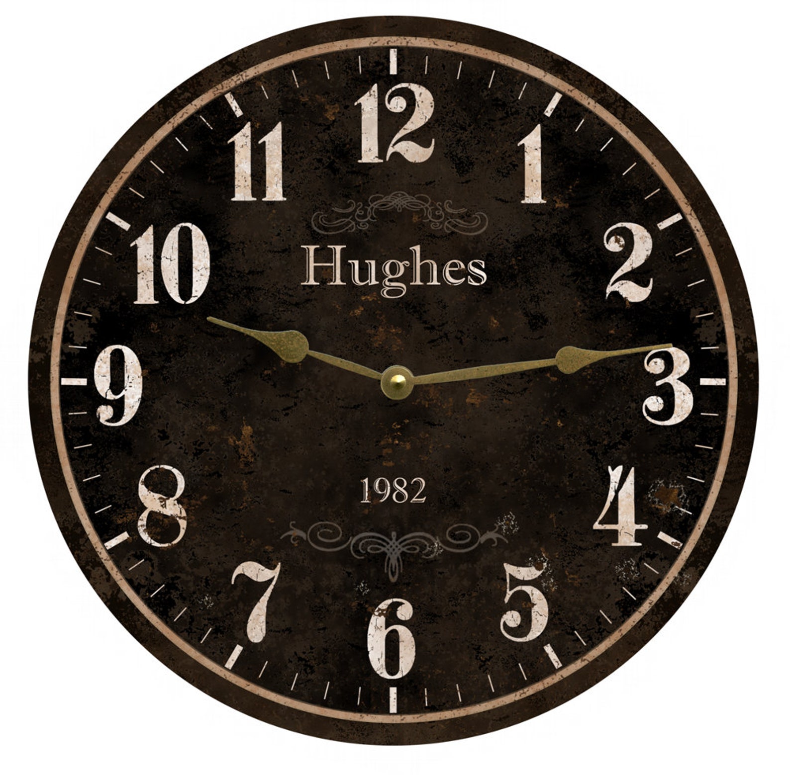 Family Name Clock. Personalized Family Name Clock - Etsy