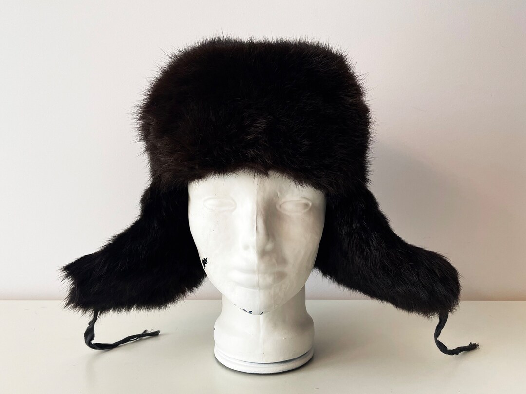 Fur Ushanka Hat Rabbit Ear Flaps Trapper Trooper Winter Hat - Etsy