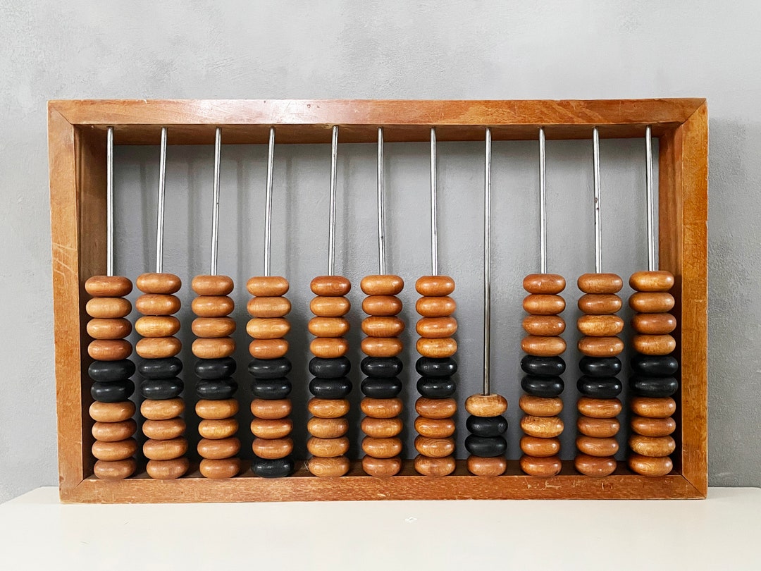 Huge Wooden Abacus, Large Old Wood Calculator, Russian Old Time ...
