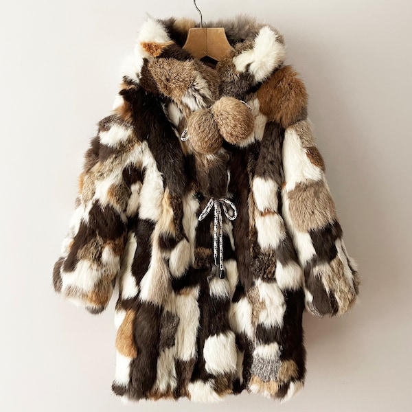 Rabbit Fur Coat - Etsy