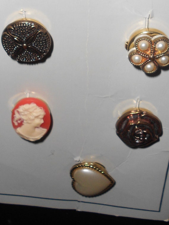 Vtg decorative button covers - Gem