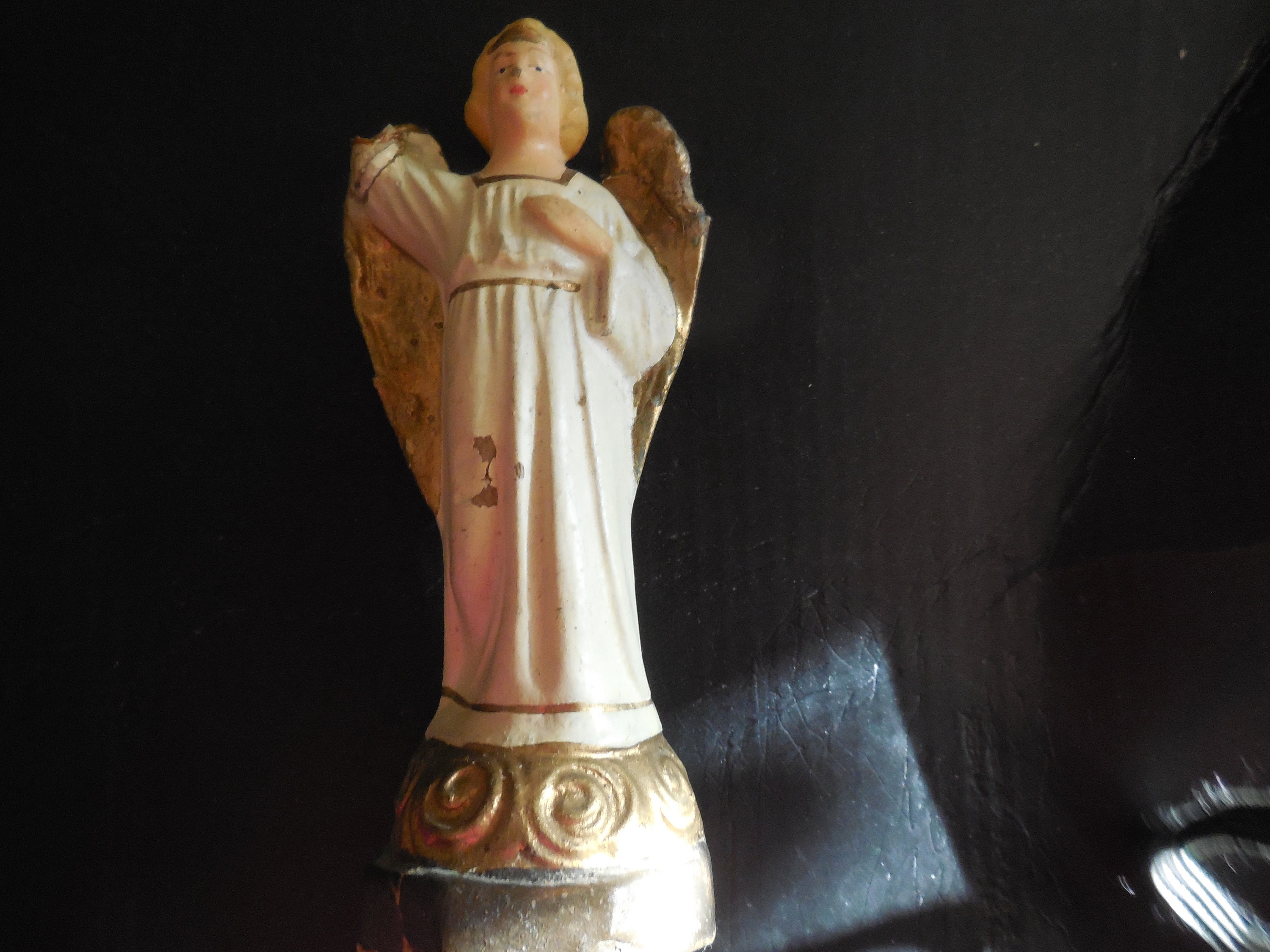 Antique Angel Paper Mache Putz Nativity Figure - Etsy