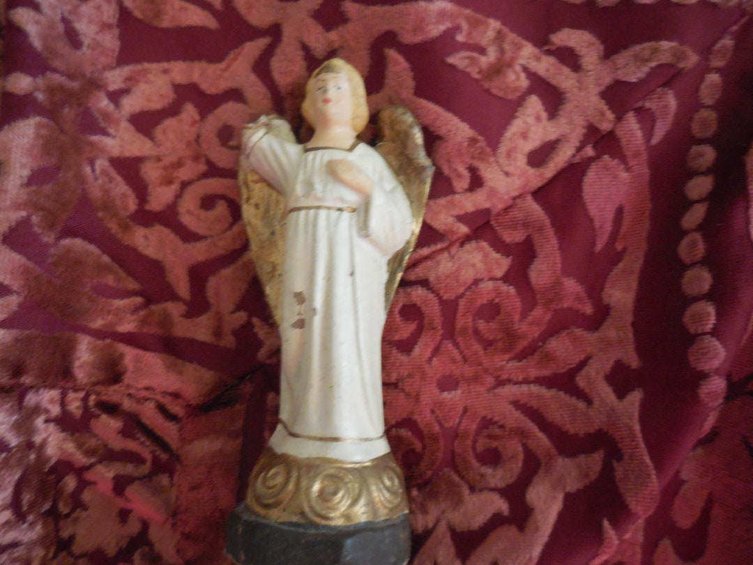 Antique Angel Paper Mache Putz Nativity Figure - Etsy