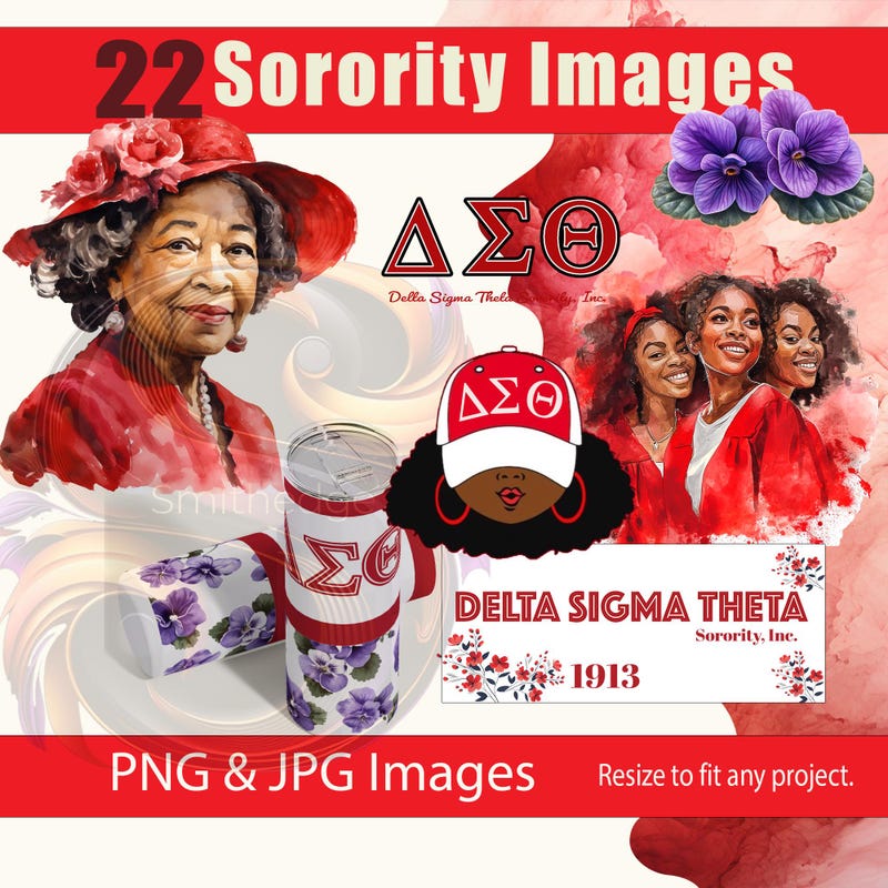 Delta Sigma Theta Sorority Birthday Card - Etsy