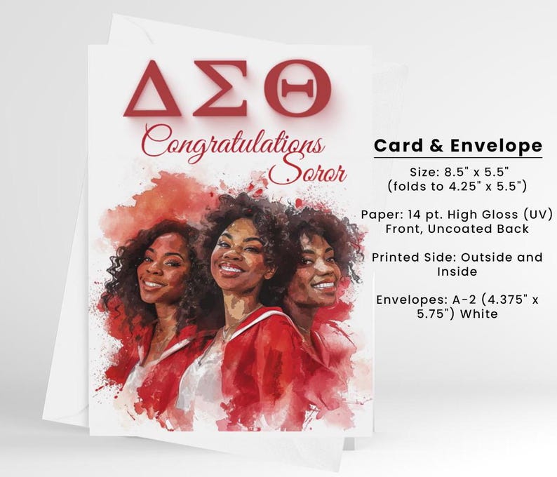 Delta Sorority Cards - Dorothy Heights, Welcome Message - Etsy