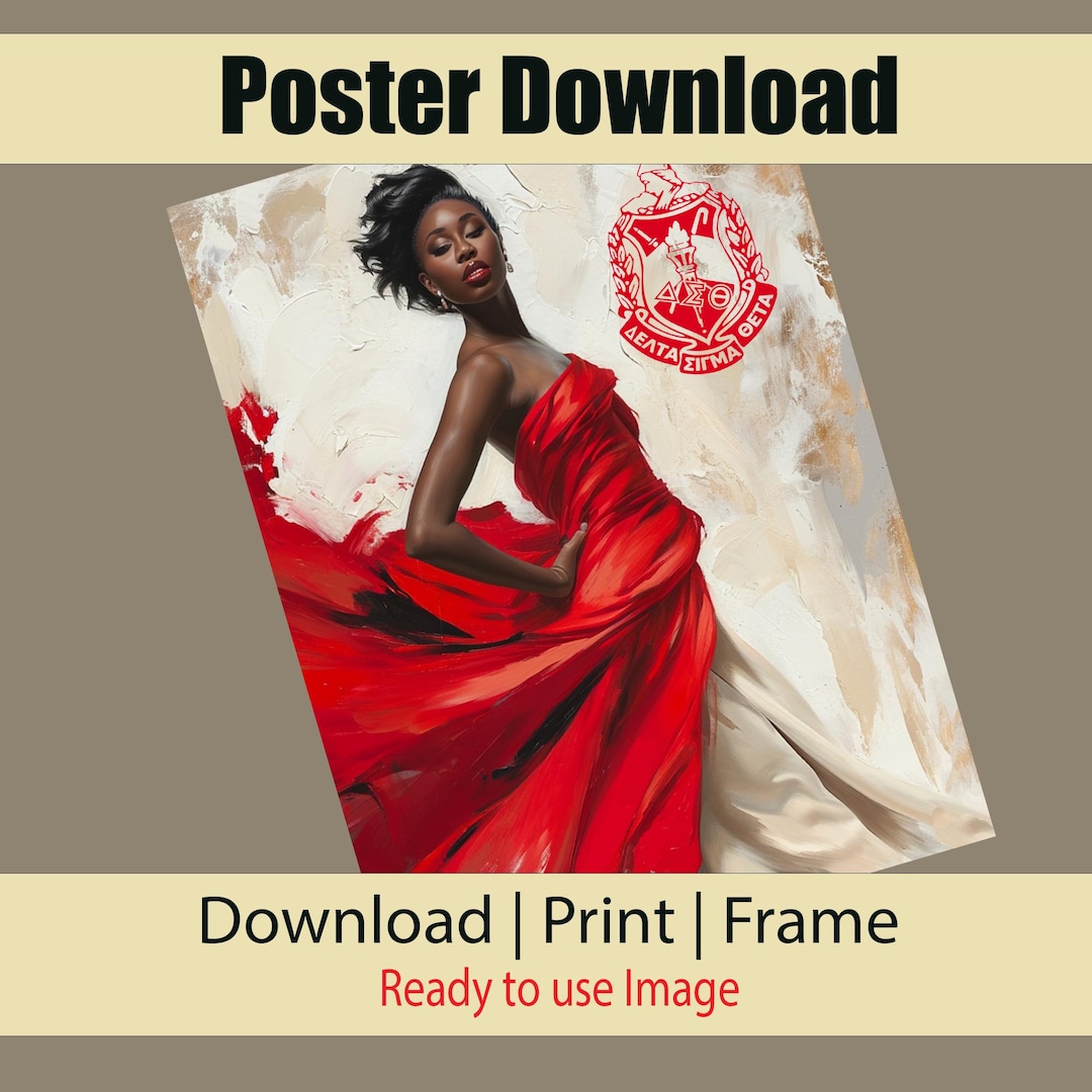 Delta Sigma Theta Sorority Poster, Digital Art, DIY Wall Art, Instant ...