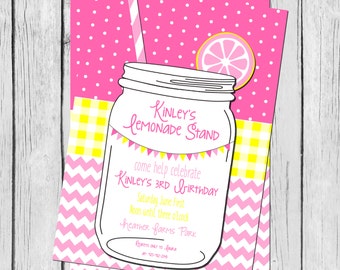 Birthday Shirt. Hot Pink and Yellow Pink Lemonade Themed