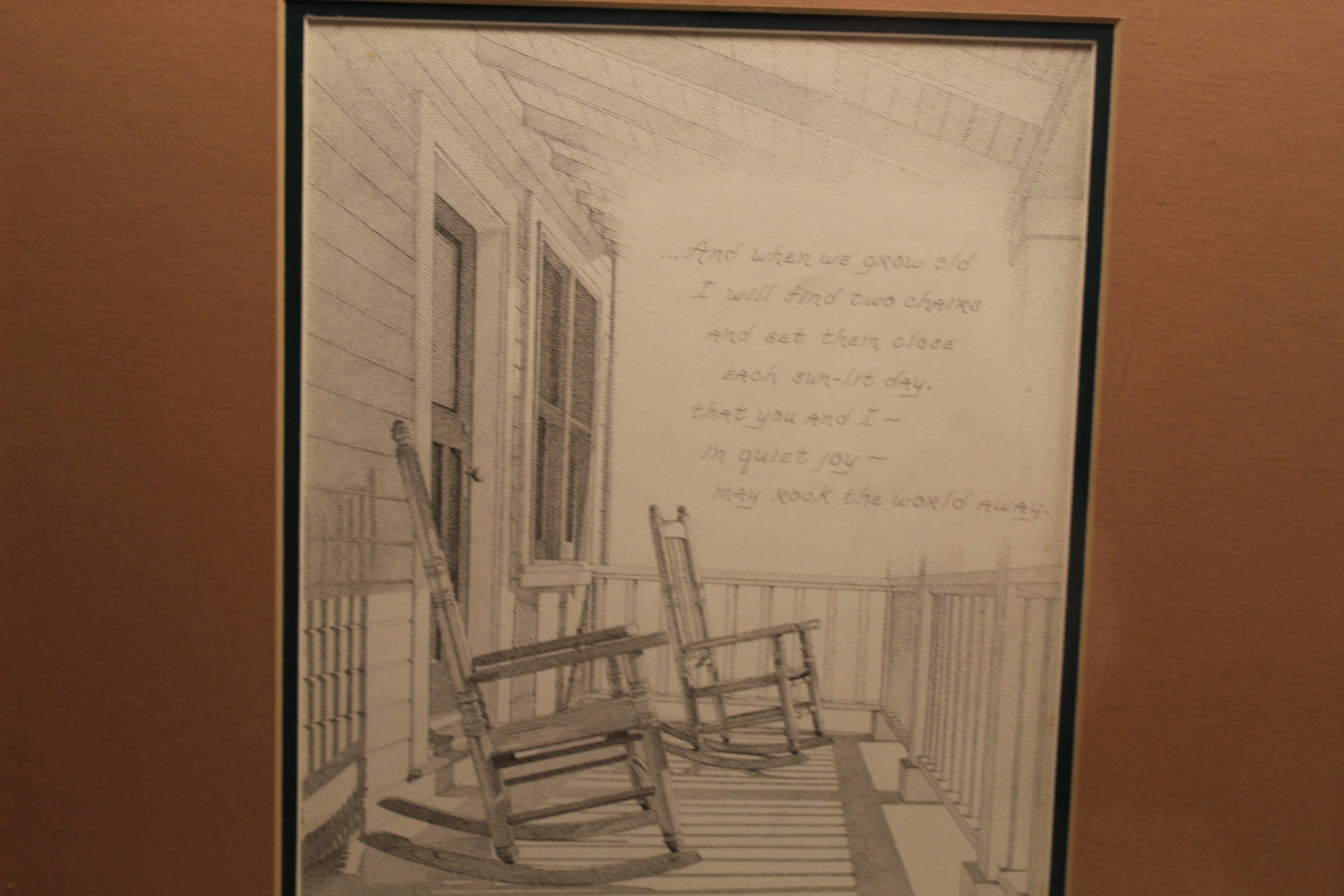 Wedding Poem-pencil Drawing With Love Poem across the - Etsy UK