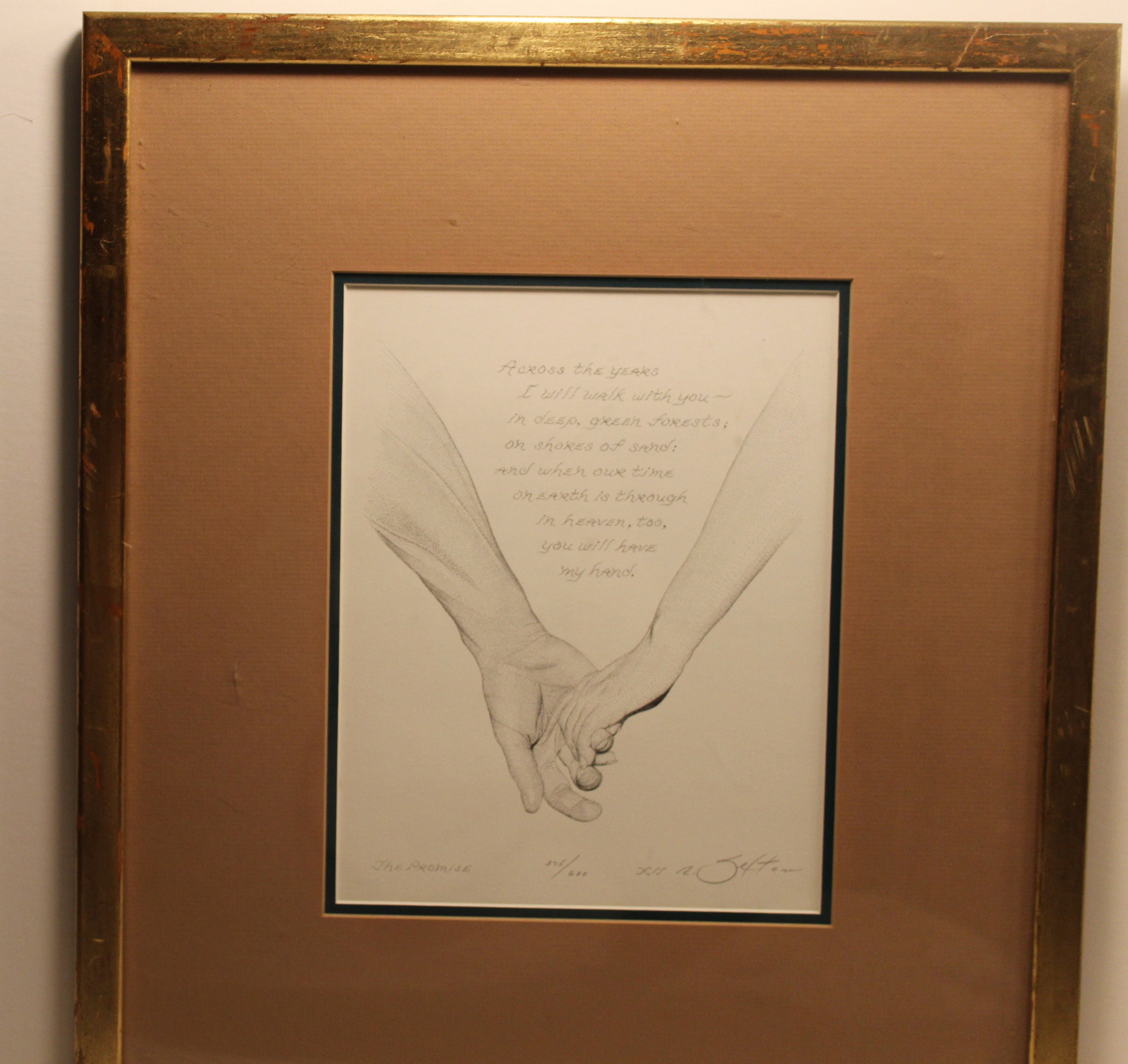 Wedding Poem-pencil Drawing With Love Poem across the - Etsy UK