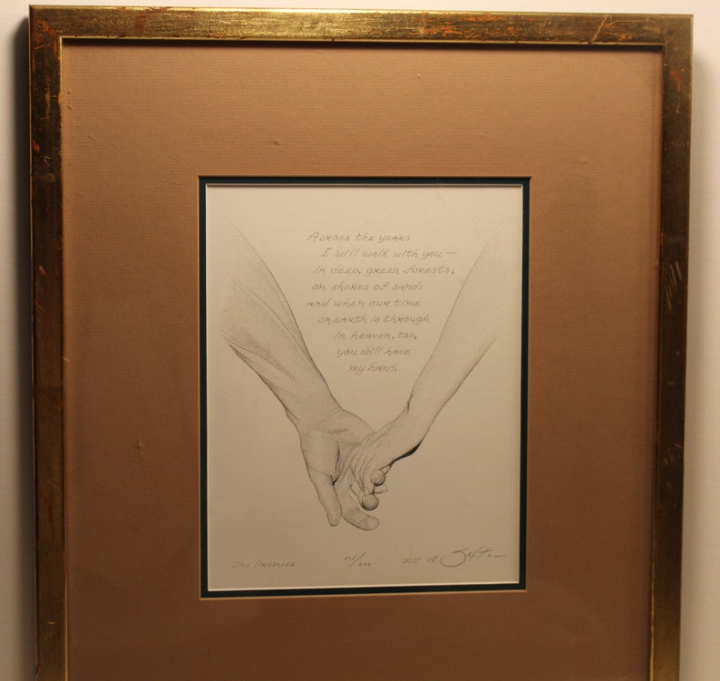 Wedding Poem-pencil Drawing With Love Poem across the - Etsy UK