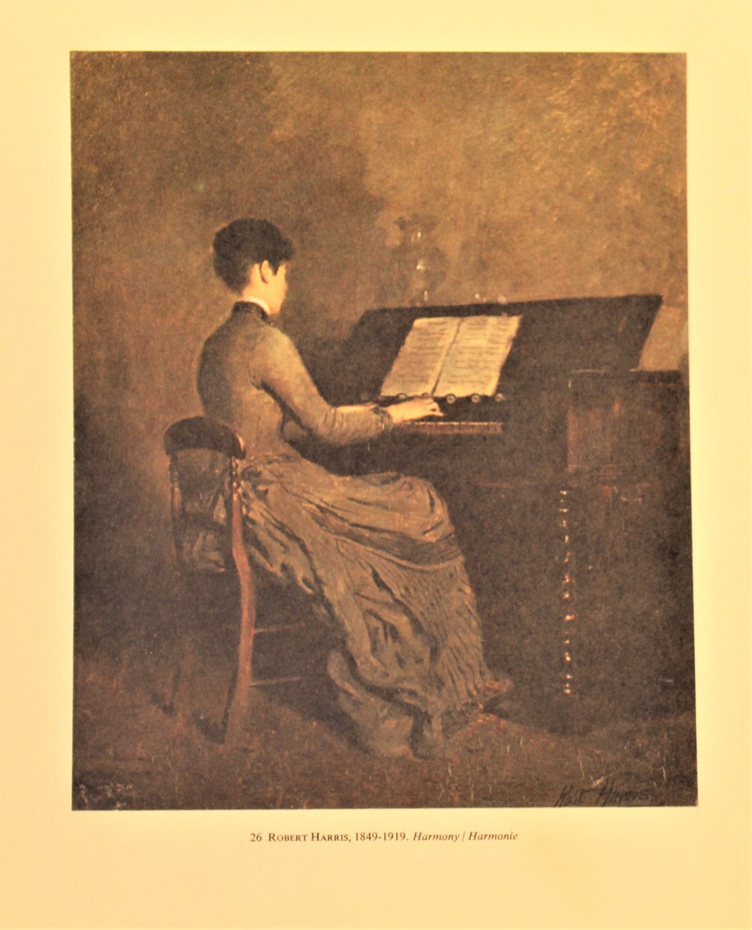 Harmony, A Lithograph by Robert Harris 1886. - Etsy
