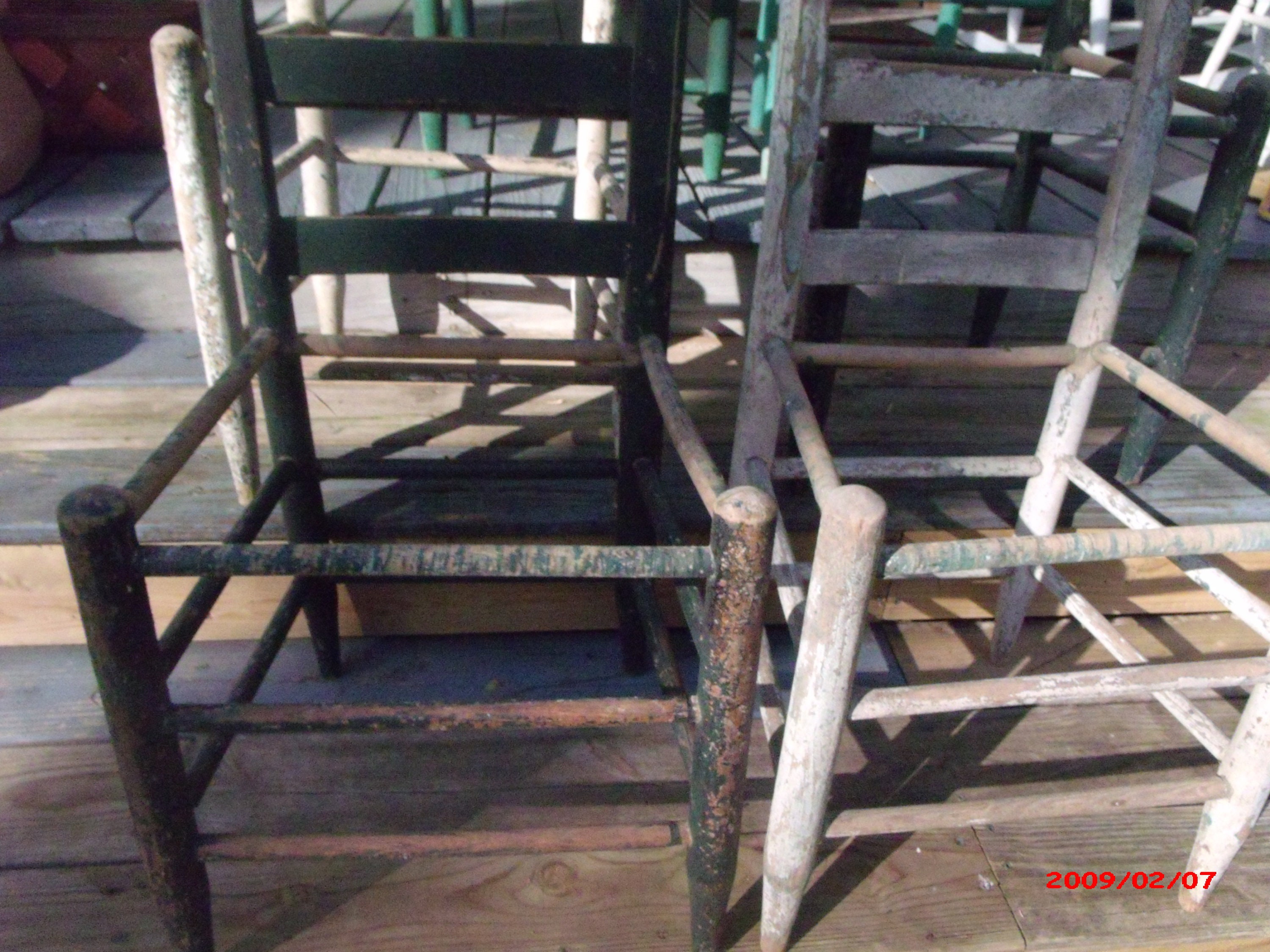 Vintage Farmhouse Weathered Chairs - Etsy