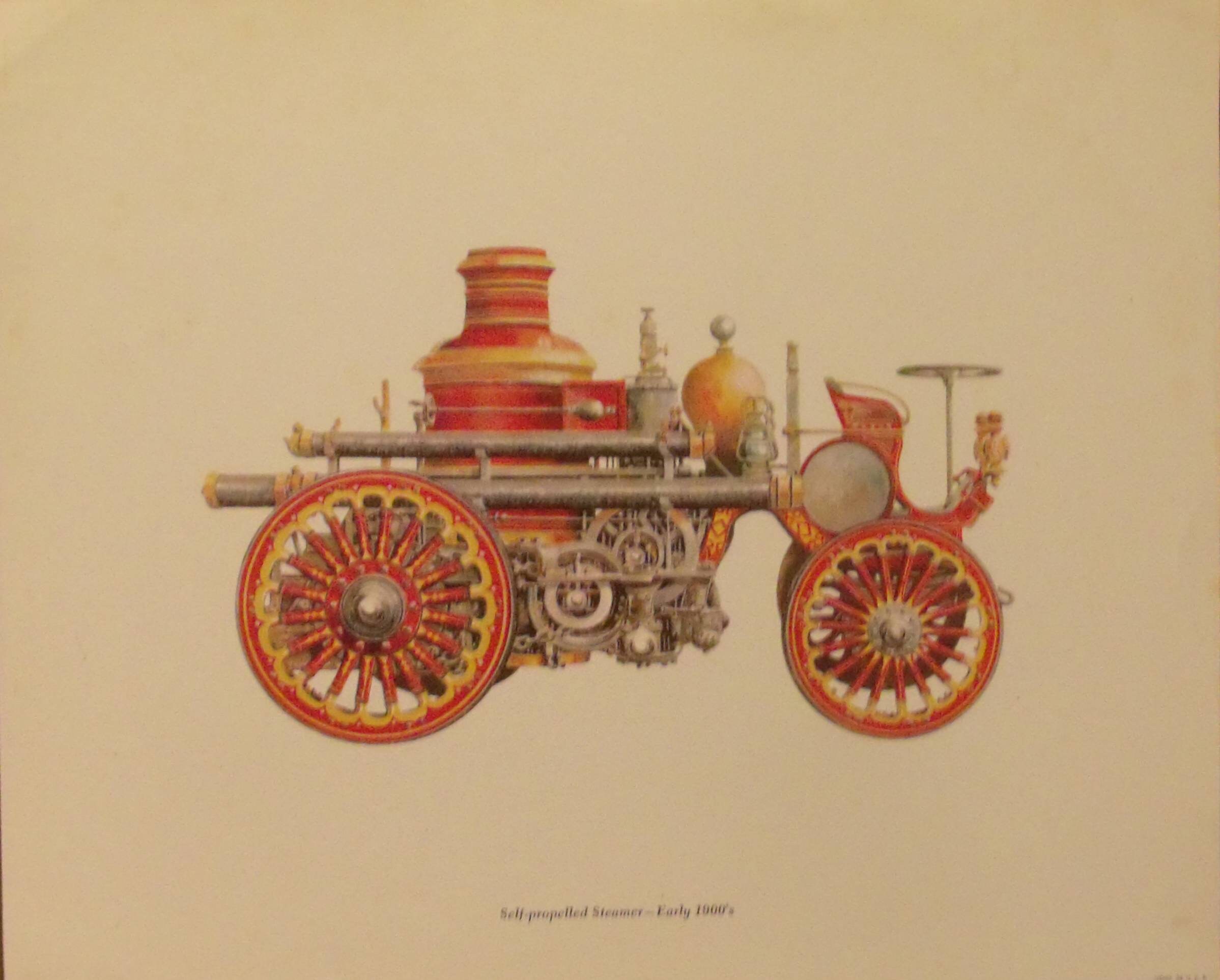 Firetruck Prints-set of 6portfolio of Six Vintage Lithographs - Etsy