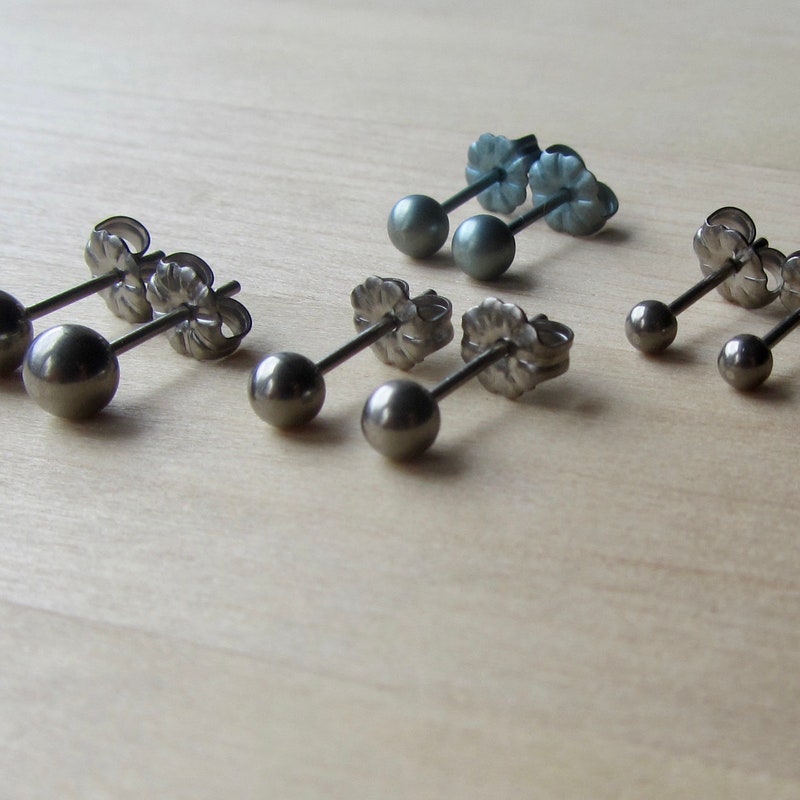 Metal Free Ball Earrings - Etsy