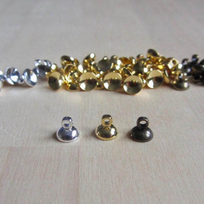 Silver Plated Bead Caps - Etsy