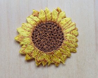 Sunflower Patch Iron on Applique - Etsy