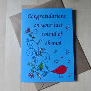 Illustrated Chemo Greeting Card, Cancer Treatment Encouragement Card ...