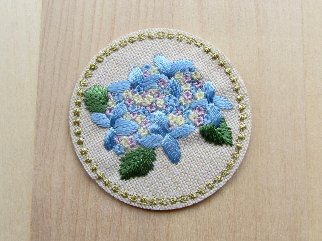 Forget Me Not Flower Iron on Patch, Embroidered Applique Blue Flower ...