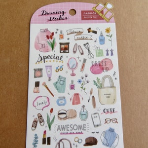 Mind Wave Every Day Fashion Stickers, Daily Activity Lifestyle Stickers ...