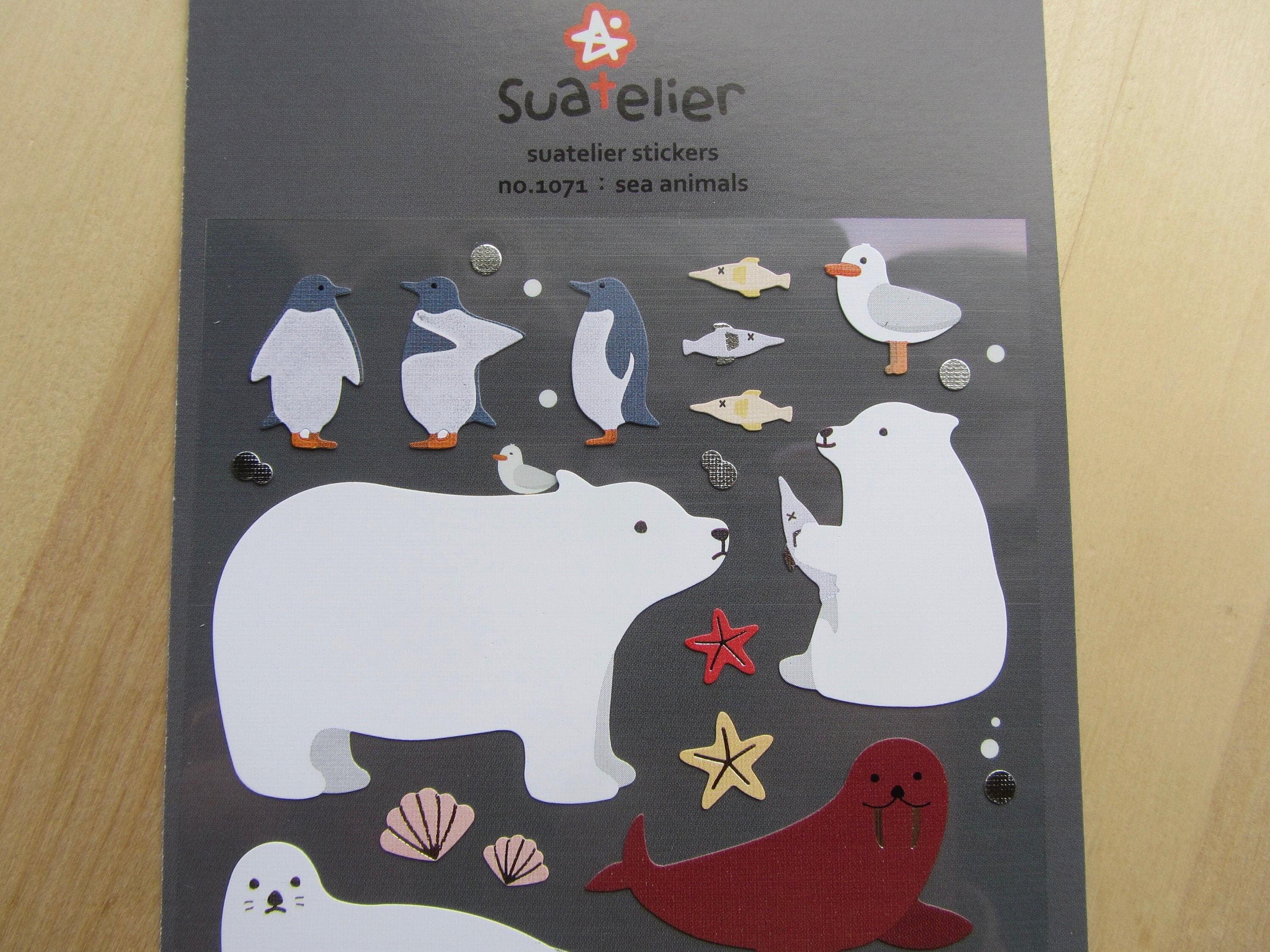 Sonia Sea Animals Stickers, Polar Bear Stickers, Whale Dolphin Narwhal ...