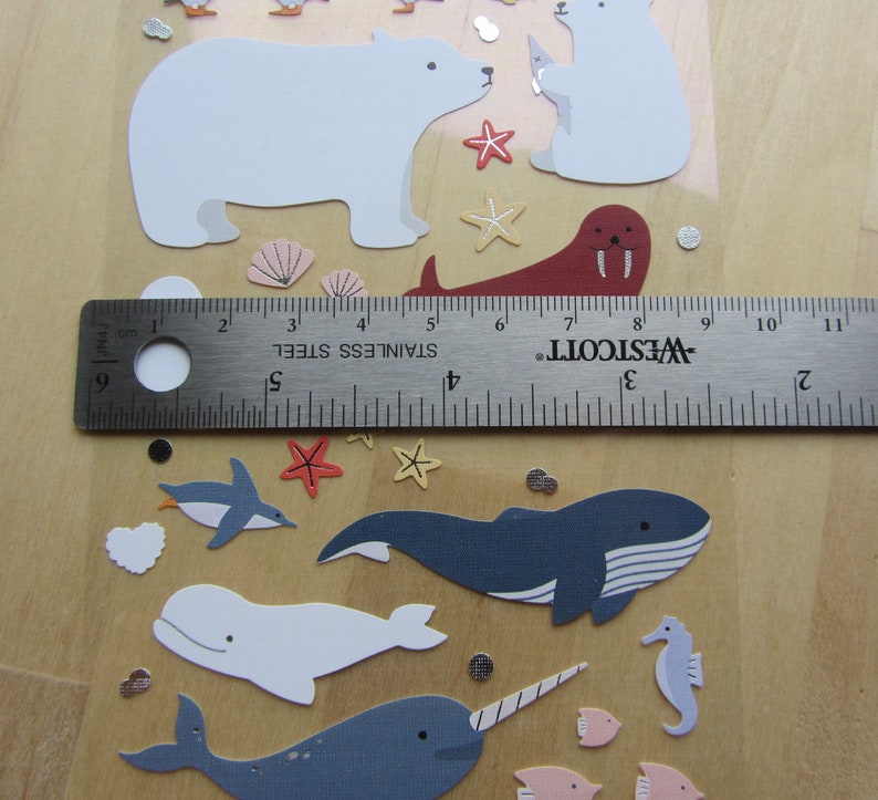 Sonia Sea Animals Stickers, Polar Bear Stickers, Whale Dolphin Narwhal ...
