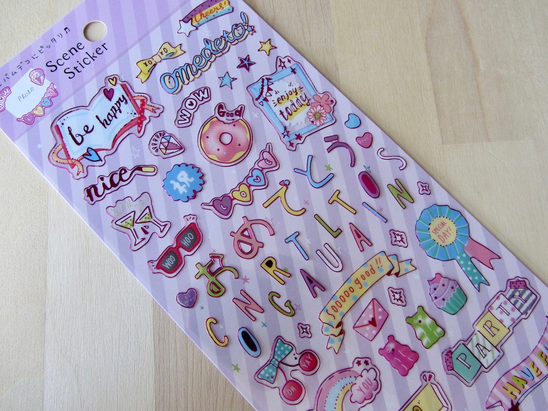 Congratulations Sticker Sheet, Award Stickers, Party Planner Stickers ...