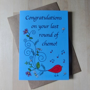 Illustrated Chemo Greeting Card, Cancer Treatment Encouragement Card ...