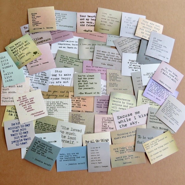 Typography Stickers - Etsy