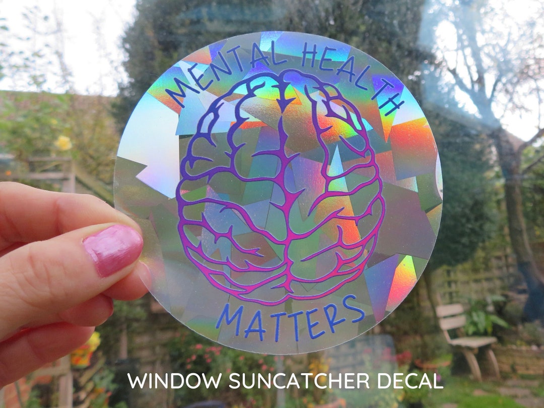Mental Health Matters Window Sticker Decal, Prism Rainbow Maker ...