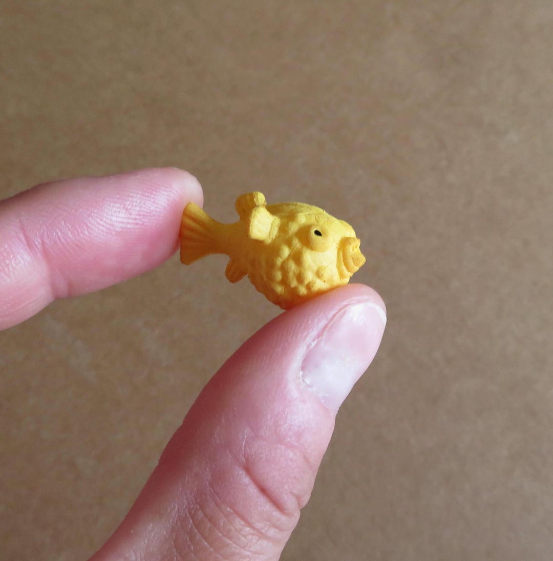 Miniature Puffer Fish Sea Animals - Mini Oceanterrarium Supplies ...