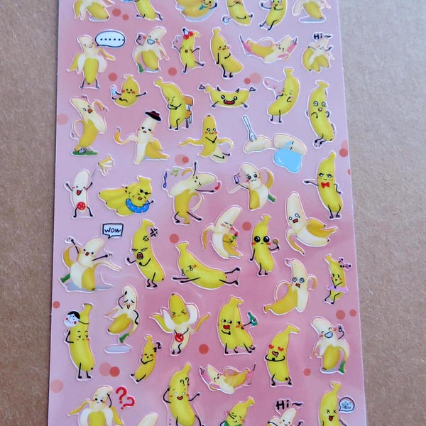 Banana Sticker - Etsy