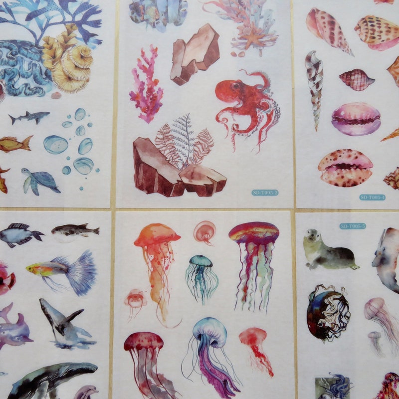 Ocean Stickers - Etsy