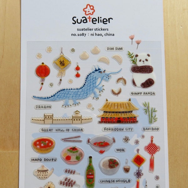 Chinese Stickers - Etsy