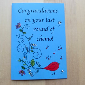 Illustrated Chemo Greeting Card, Cancer Treatment Encouragement Card ...
