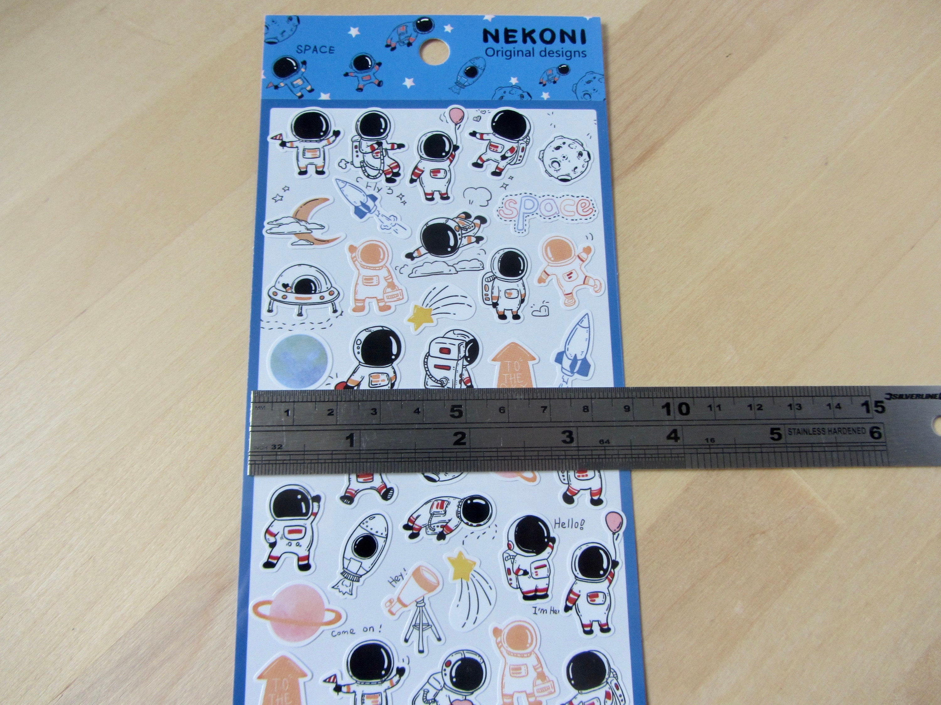 Astronaut Space Sticker Sheet, Celestial Planet Planner Journal Diary ...