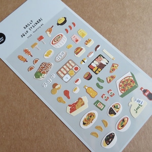 Food Stickers, Sushi Junk Food Pizza Stickers, Meal Dinner Planner ...