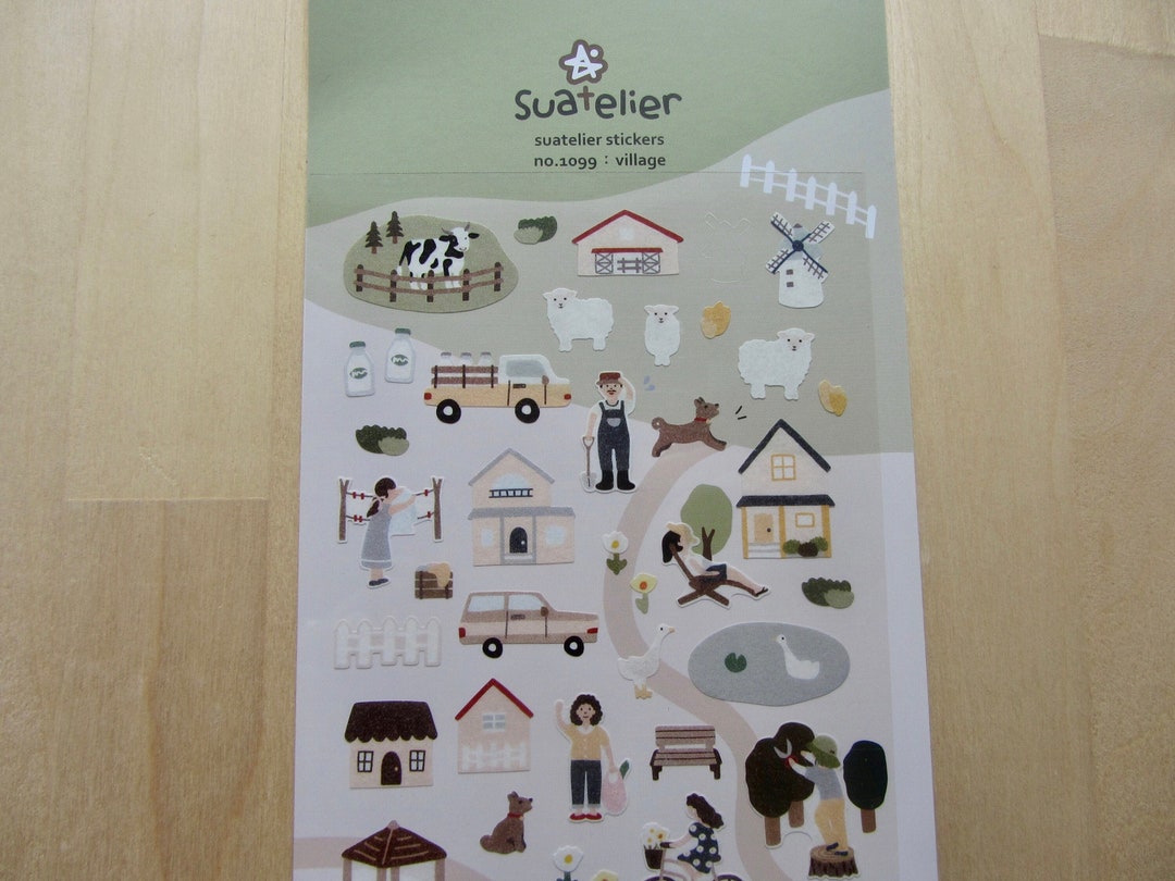 Village Farm Stickers, Country Living Stickers, Farming Theme ...
