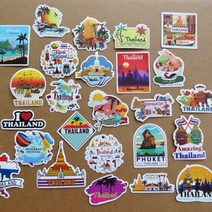 Thailand Theme Sticker Pack, Asia Scrapbooking Journal Planner Stickers ...