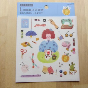 Sewing Theme Stickers, People Stickers, Every Day Home Craft Activity ...